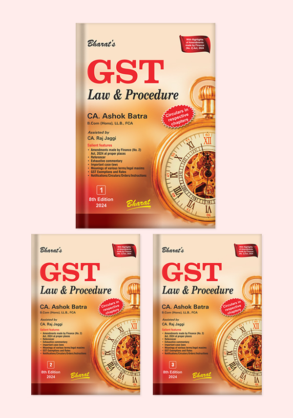 GST Law & Procedure [set of 3 volumes]