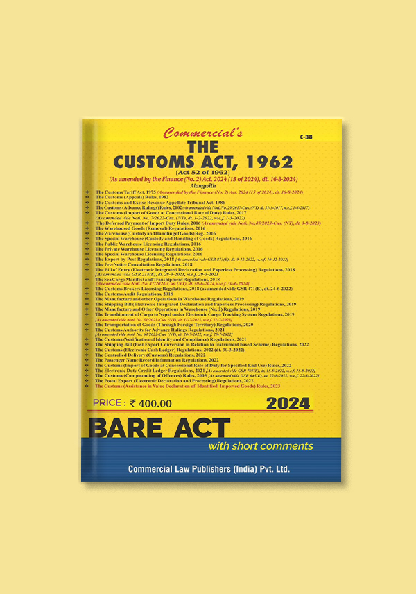Bare Act on The Customs Act