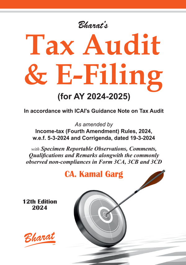 Tax Audit & E-Filing (for AY 2024-2025)